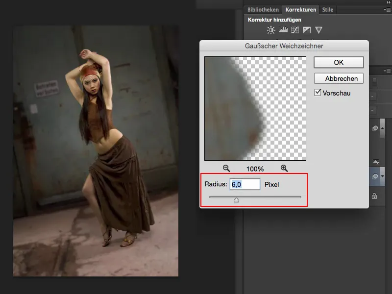 Looks & Styles with Photoshop - Sharpening gradient