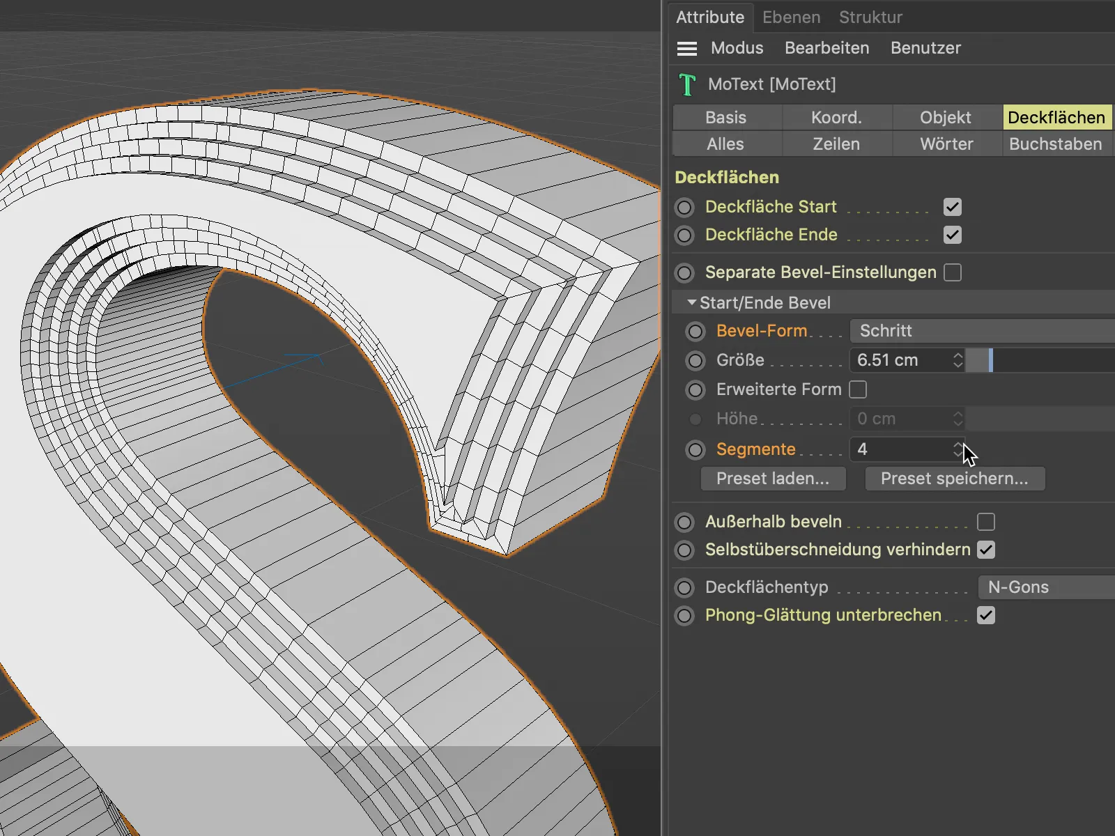 Novedades v21: Superficies y biseles mejorados