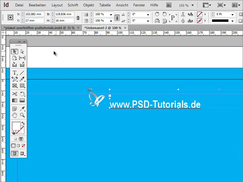 Membuat poster di Adobe InDesign - Bagian 1: Efek Sinar