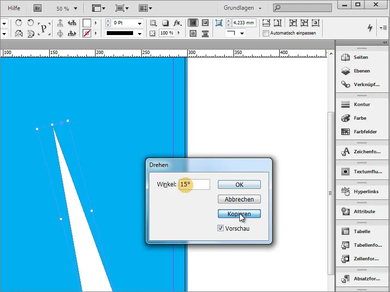 Poster design in Adobe InDesign - Part 1: Beam effect