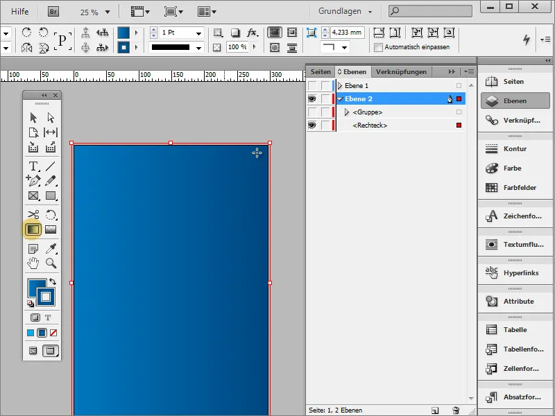 Poster design in Adobe InDesign - Part 1: Beam effect