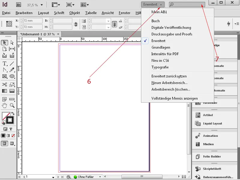 Introducción a InDesign: La pantalla de inicio y la interfaz