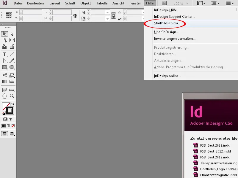 Introduction à InDesign : L'écran de démarrage et l'interface