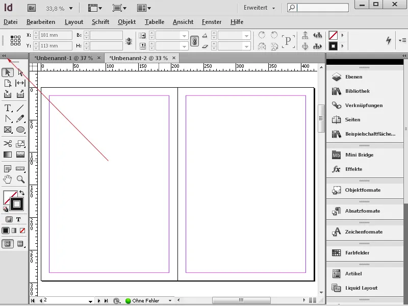 Memulai dengan InDesign: Layar Awal dan Antarmuka