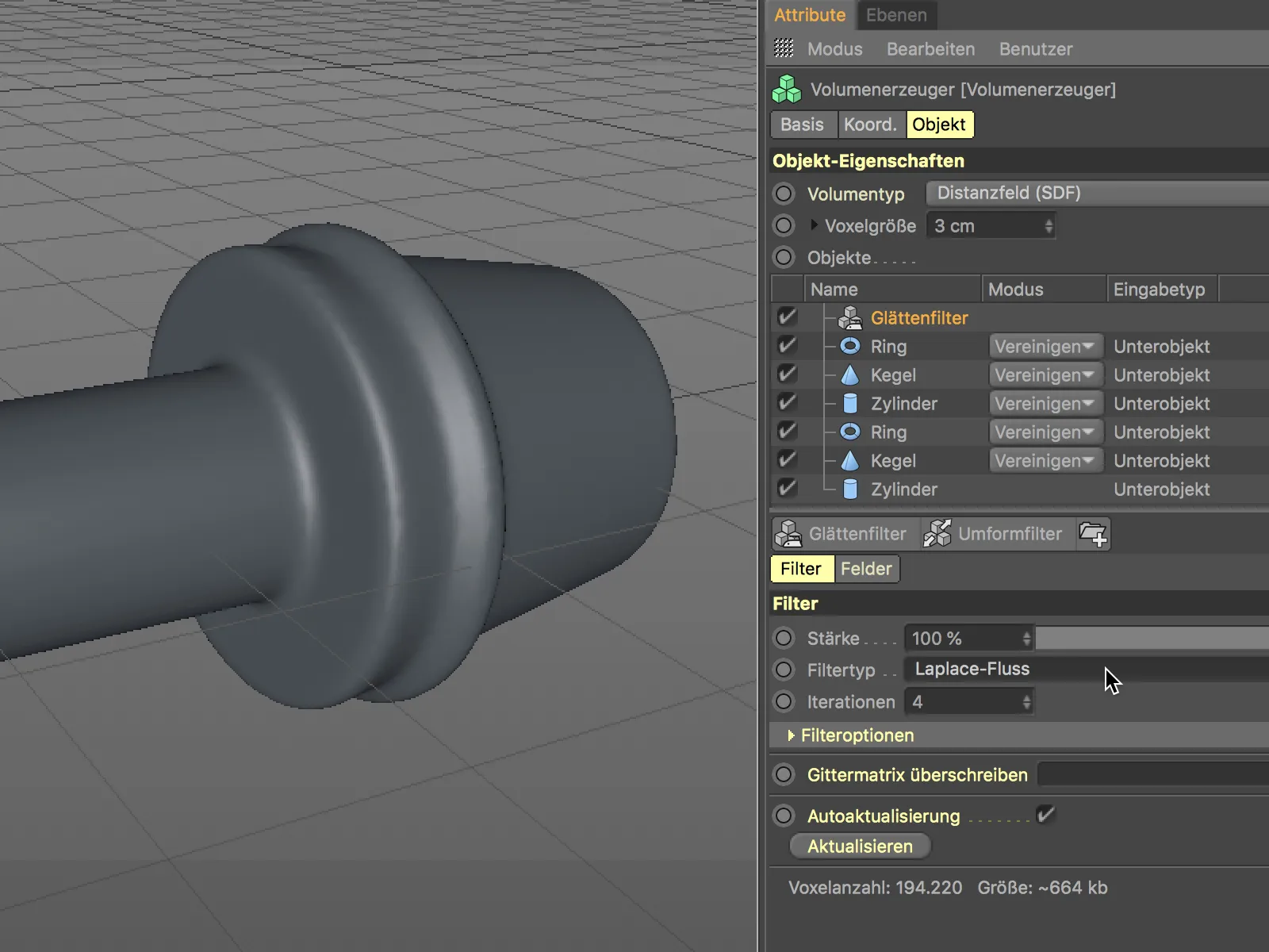 Novedades versión 20 - Modelización con OpenVDB