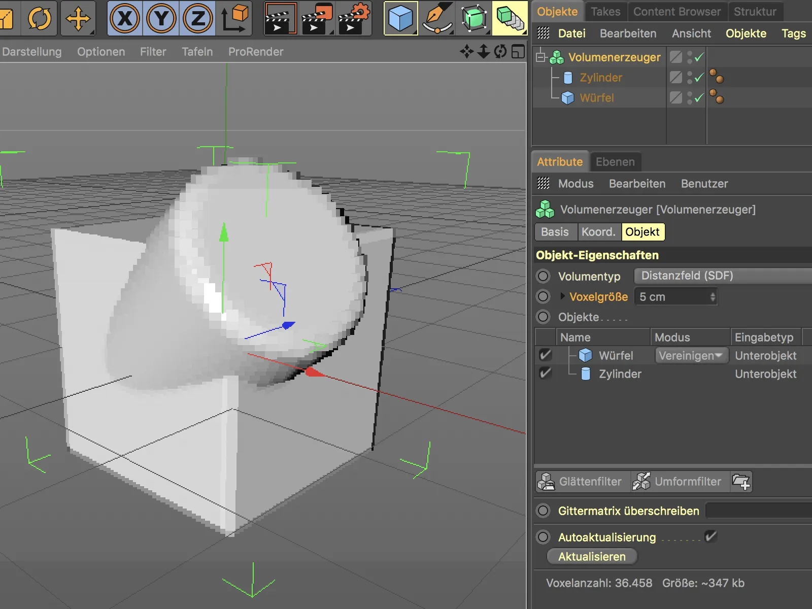 Novedades versión 20 - Modelización con OpenVDB