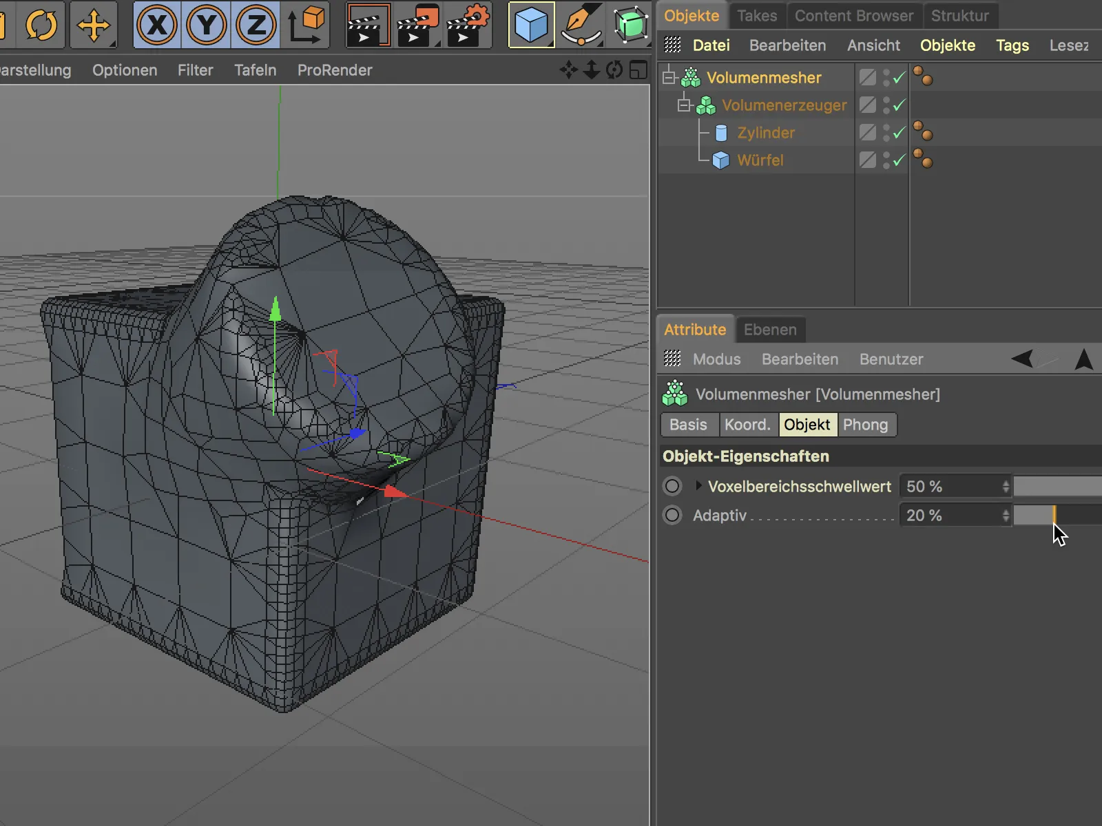 Novedades versión 20 - Modelización con OpenVDB