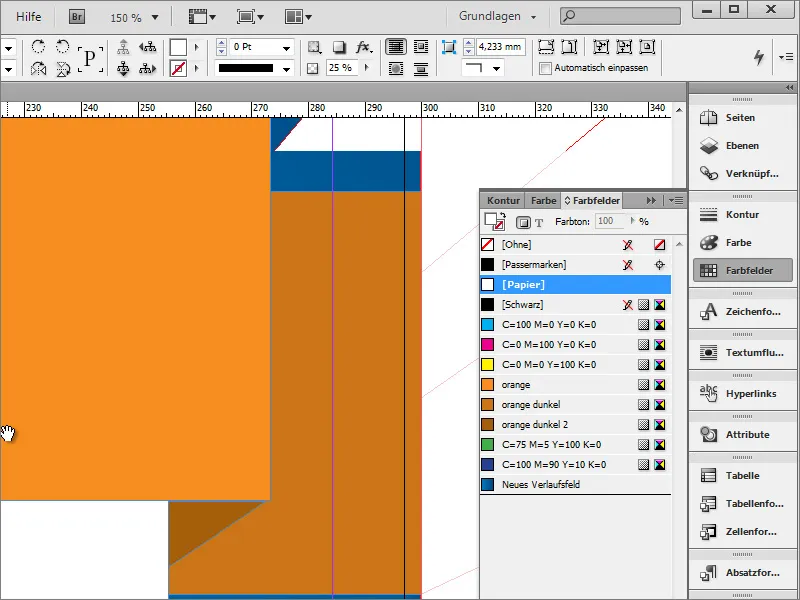 Poster design in Adobe InDesign - Part 2: Ribbon effect
