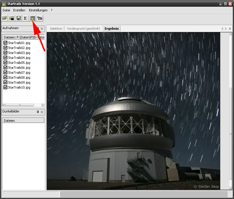 Part 02 - Line trace images of stars