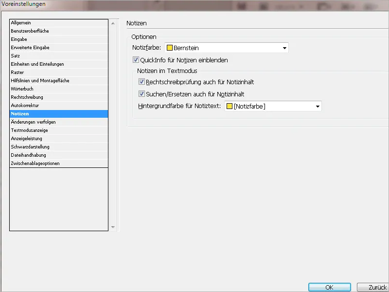 Configure default settings in Adobe InDesign