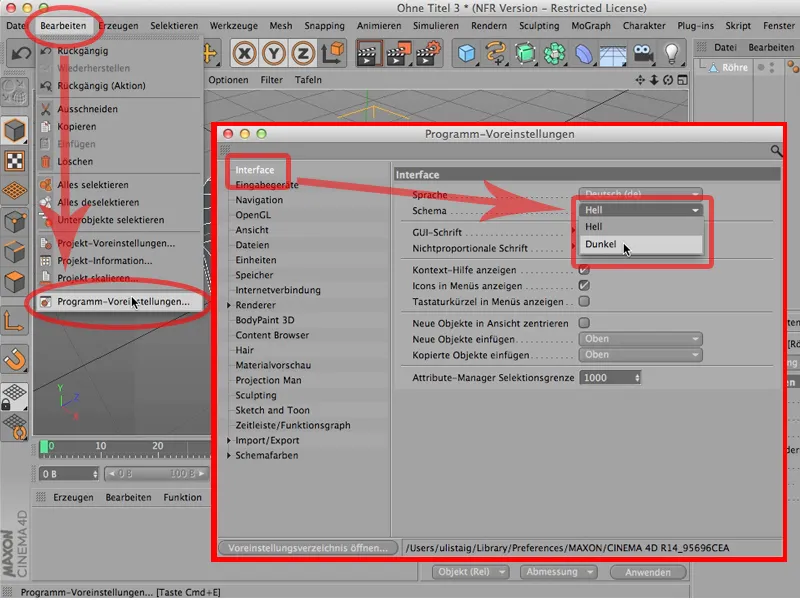 Set up layout and shortcuts