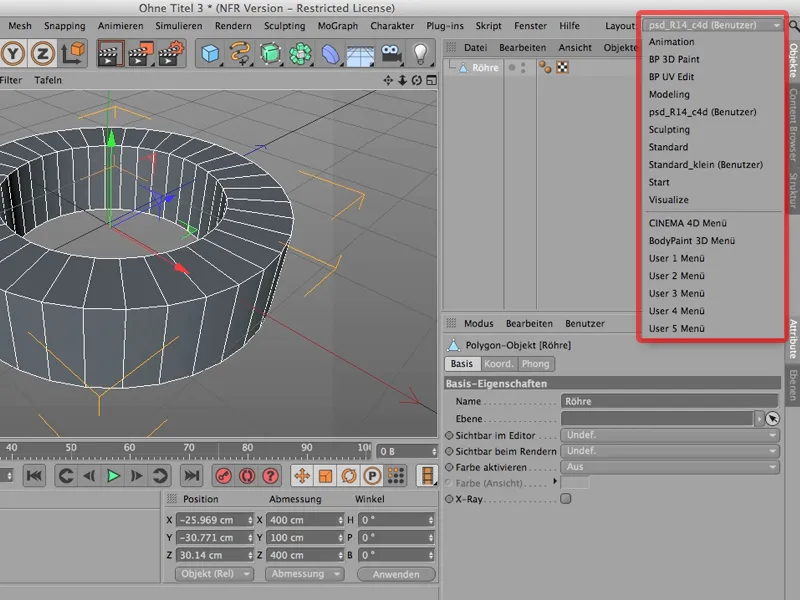 Set up layout and shortcuts