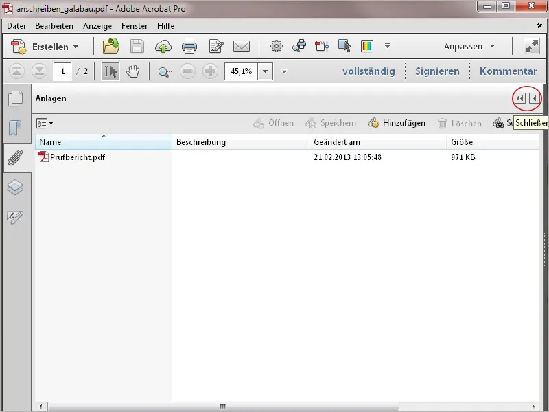 The Acrobat navigation bar