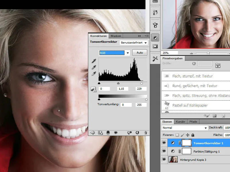 Paint a 80s-style look onto a portrait photo in Photoshop