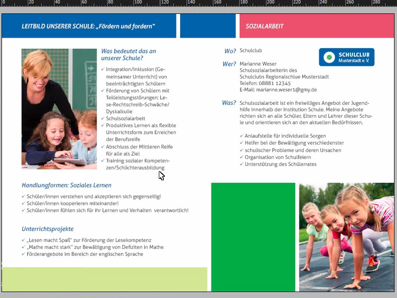 InDesign: Falzflyer DIN A5 mit 4 Seiten gestalten