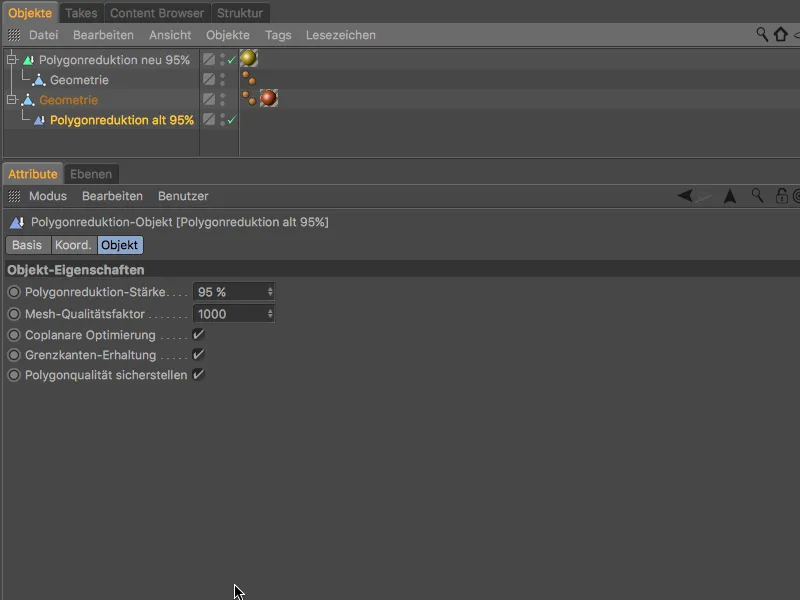 C4D Release 19 – Polygonreduktion, Level-of-Detail (LOD)