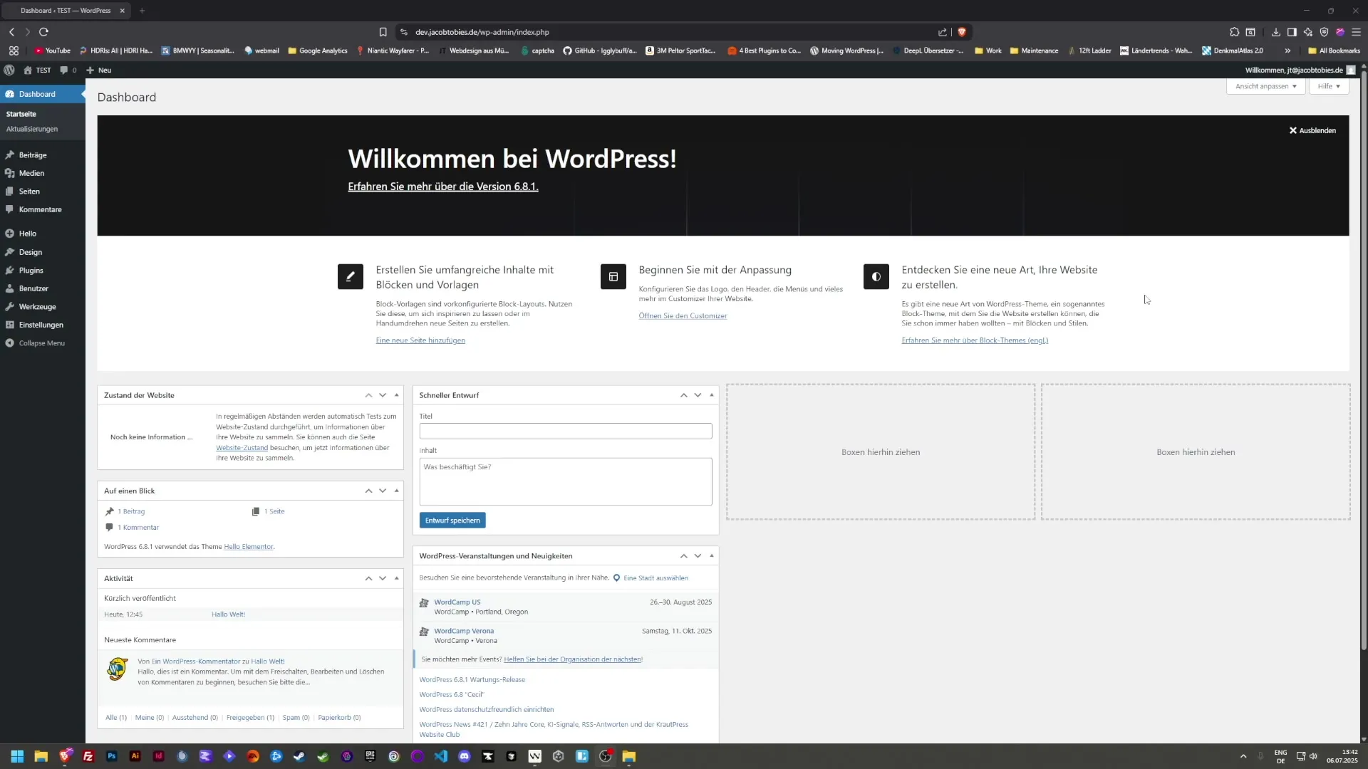 Primo accesso al dashboard di WordPress reso semplice
