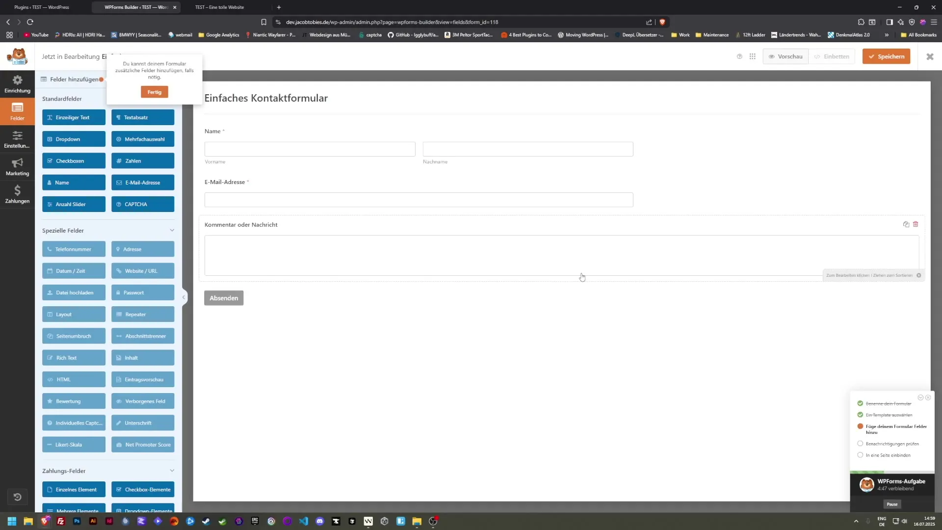 Crear un formulario de contacto con Contact Form 7 para tu sitio web