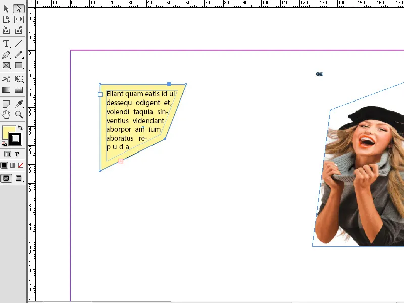 Utilizar a ferramenta de seleção direta no Adobe InDesign