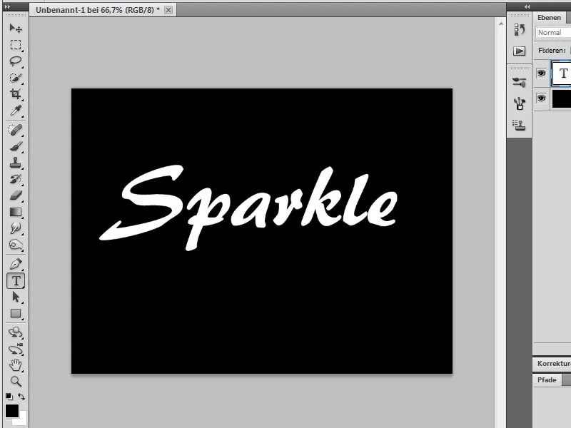 Create glitter text in Photoshop