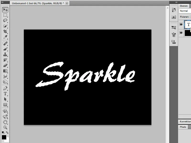Create glitter text in Photoshop