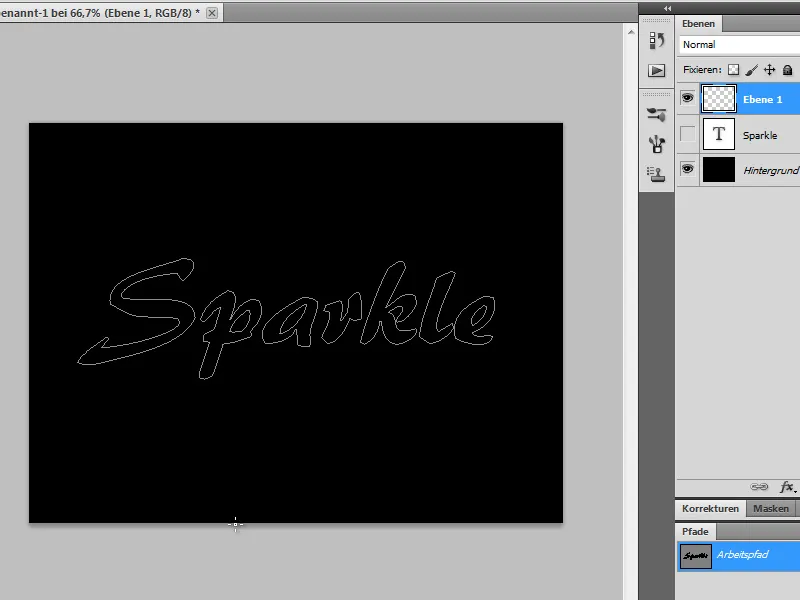 Create glitter text in Photoshop