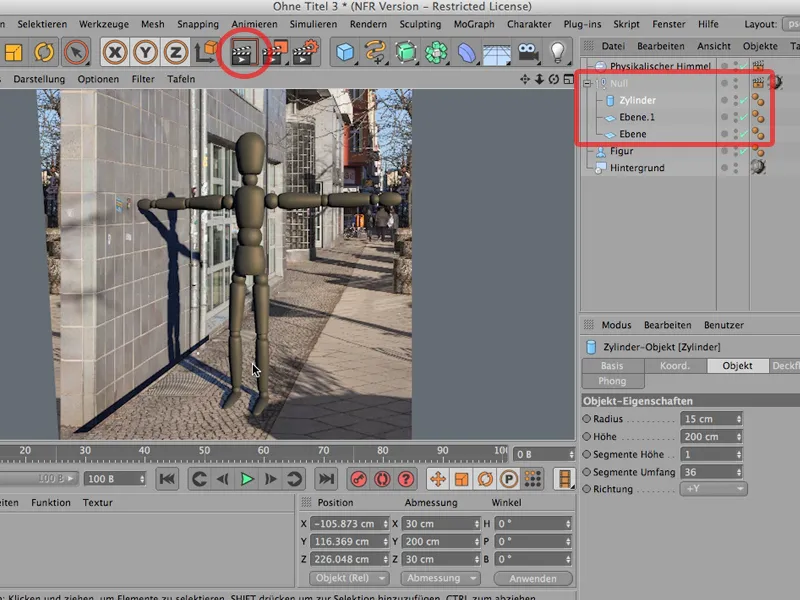 Representar sombras naturales