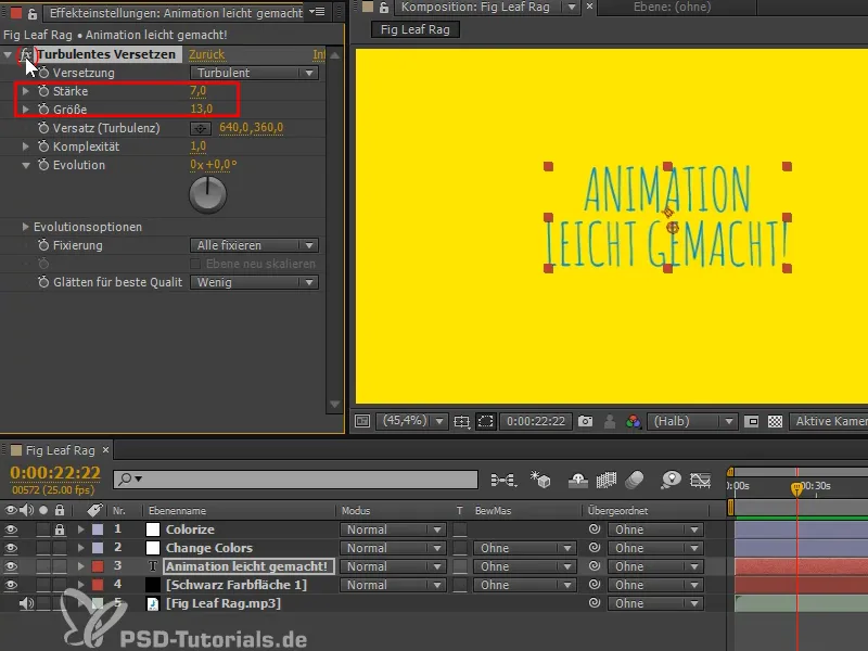 Animation made easy: Text flickering