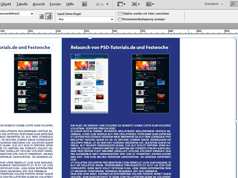 Utilizzare lo strumento pagine in Adobe InDesign