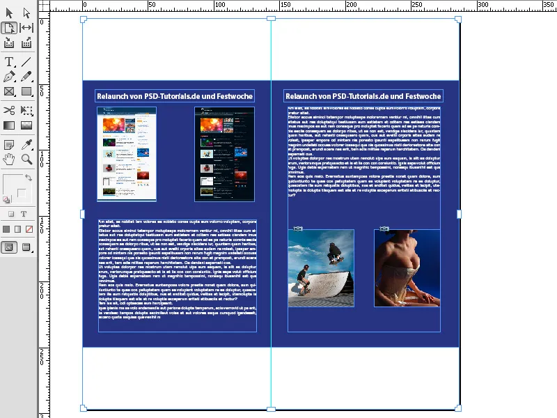 Utiliser l'outil de page dans Adobe InDesign