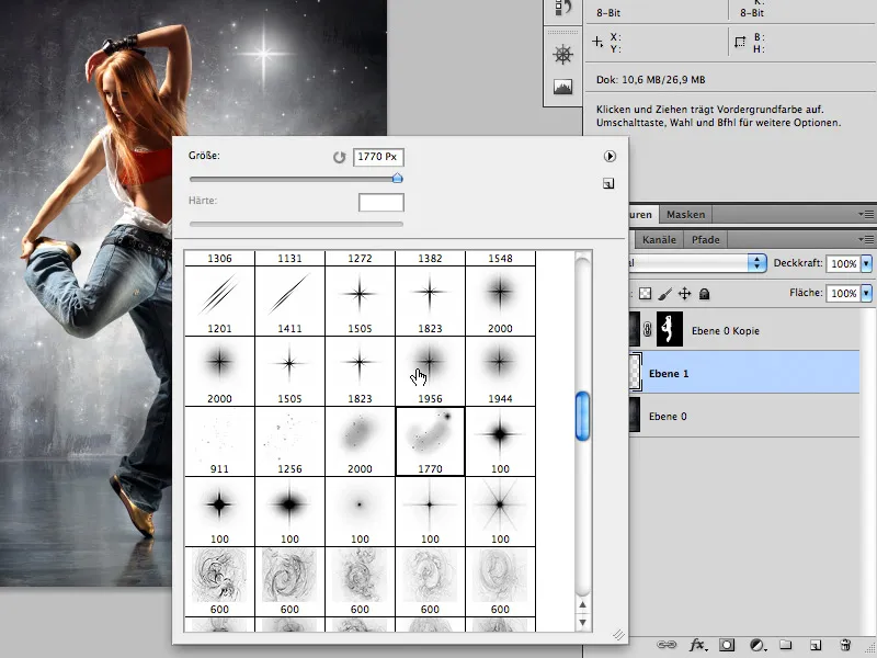 Create continuous color background effect in Photoshop