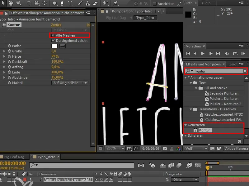 Animation facile à réaliser : animation en trait