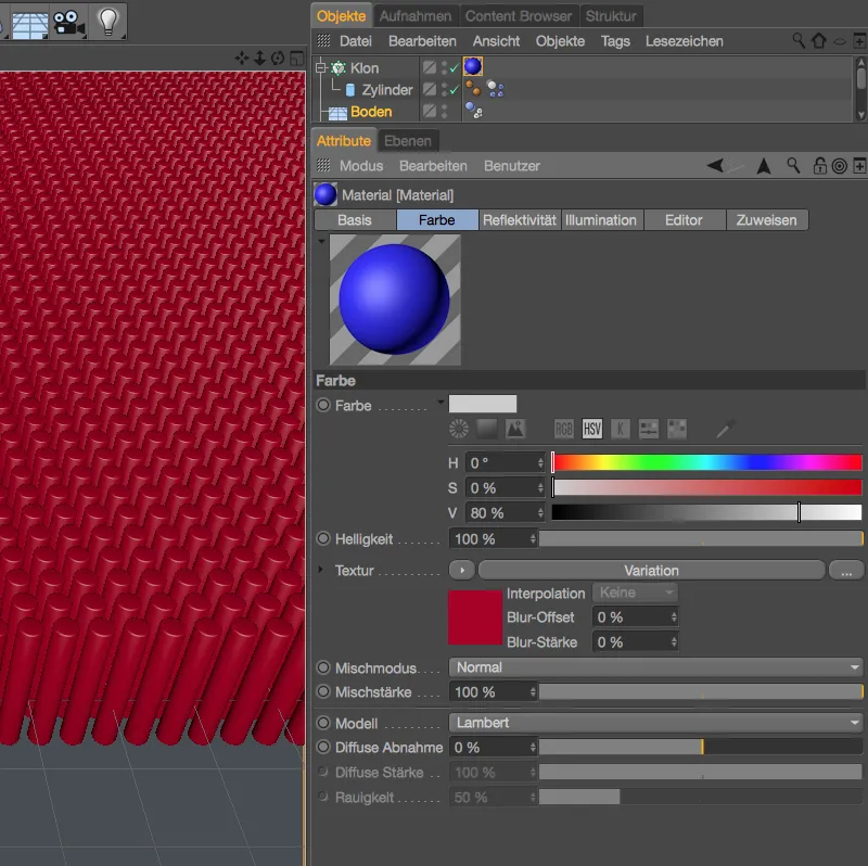 C4D Release 17 - Texture variations with variation shaders