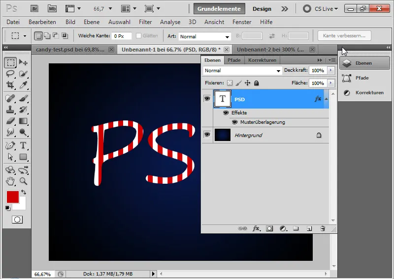 Create a candy effect - classic and illustrative in Photoshop