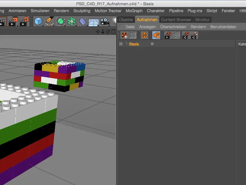 C4D Release 17 – Szenenvarianten mit Aufnahme-Manager