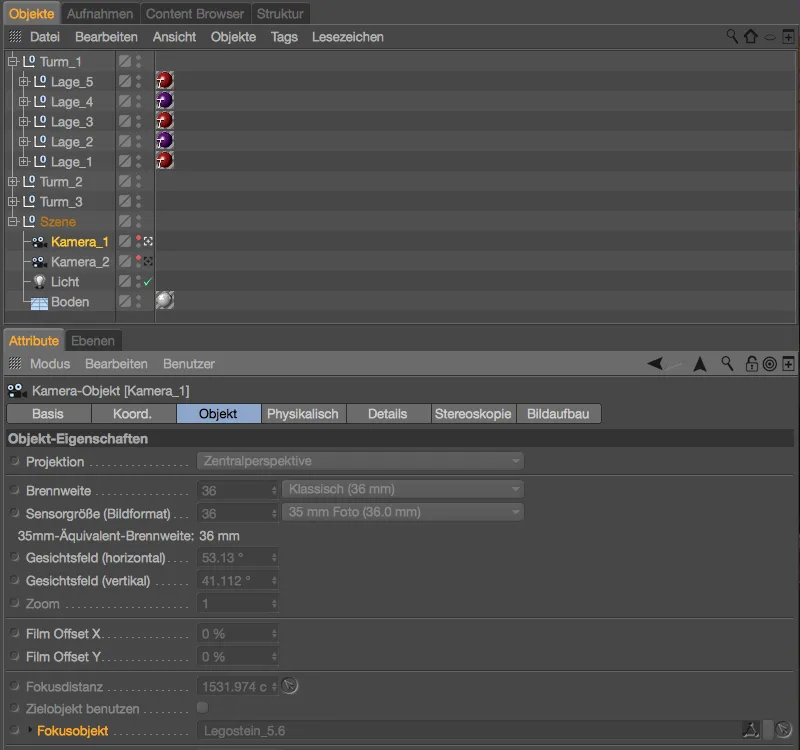 C4D Release 17 – Szenenvarianten mit Aufnahme-Manager