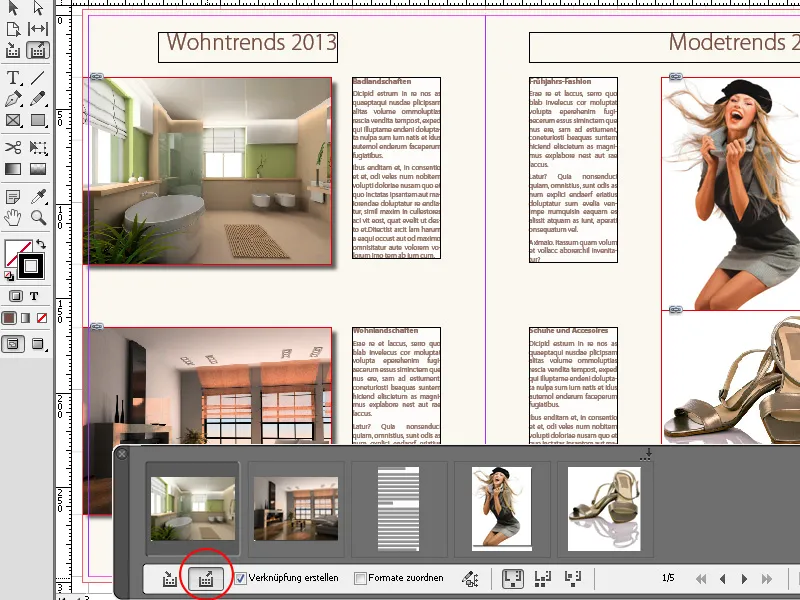 Content mapping and content placement tool in Adobe InDesign