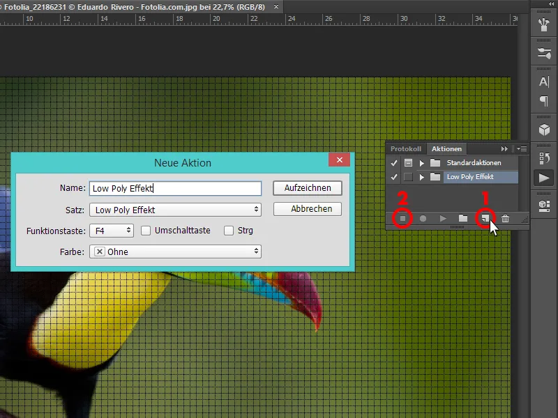 The low-poly effect in Photoshop
