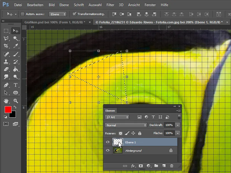 The low-poly effect in Photoshop
