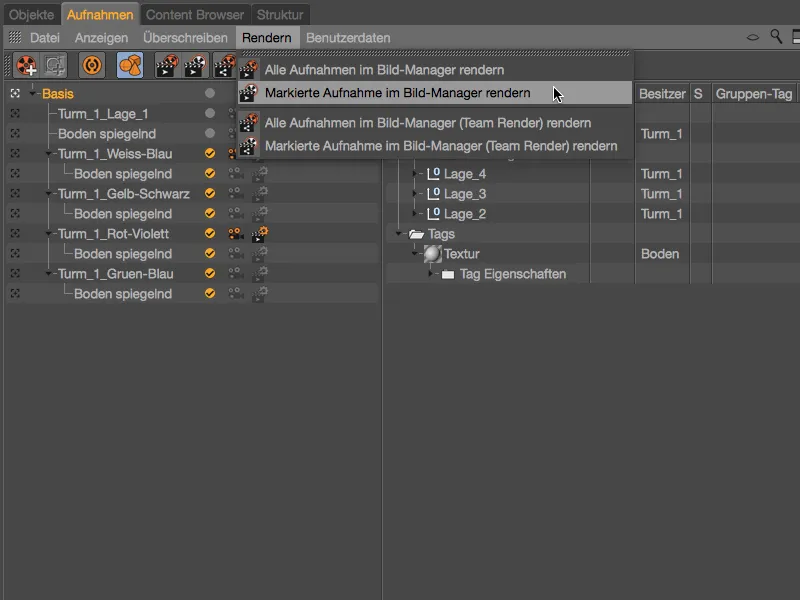 C4D Release 17 - Render recordings, variable file names