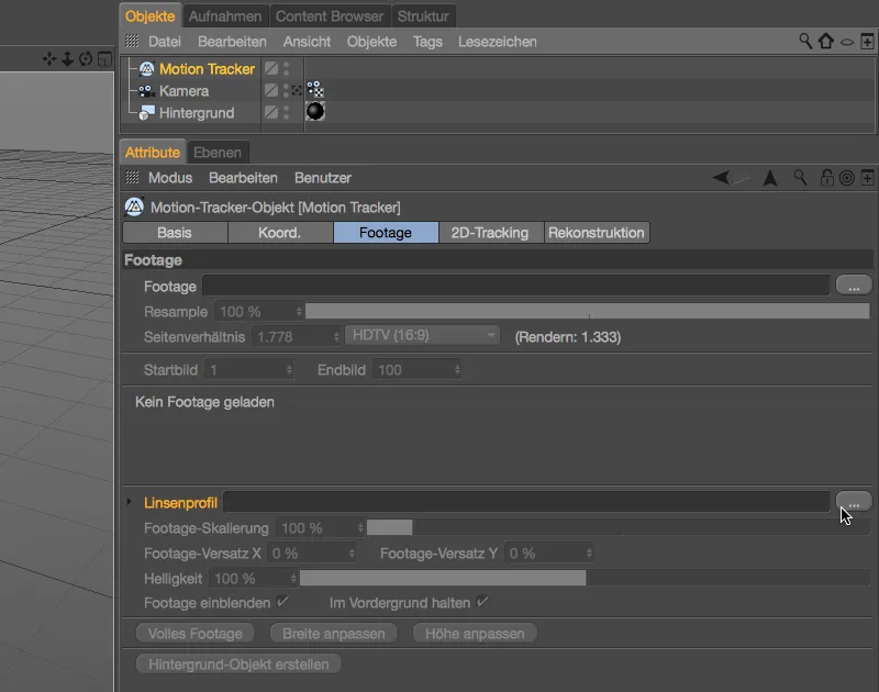 C4D Release 17 - Distortion & deformation, lens distortion