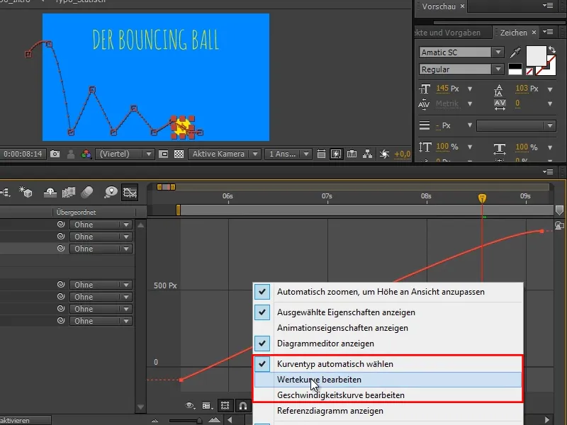 Animation made easy: Bouncing Ball - the curves