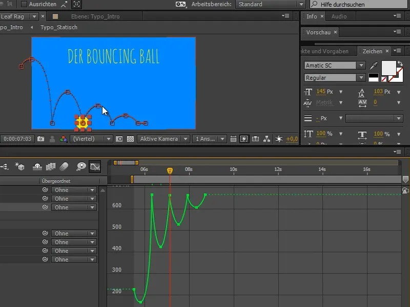 Animation made easy: Bouncing Ball - the curves