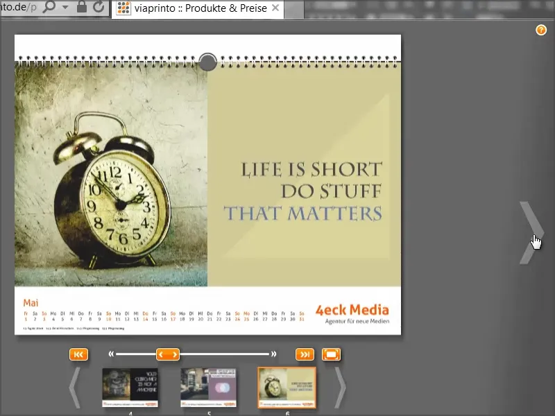 Calendrier mural A3 InDesign