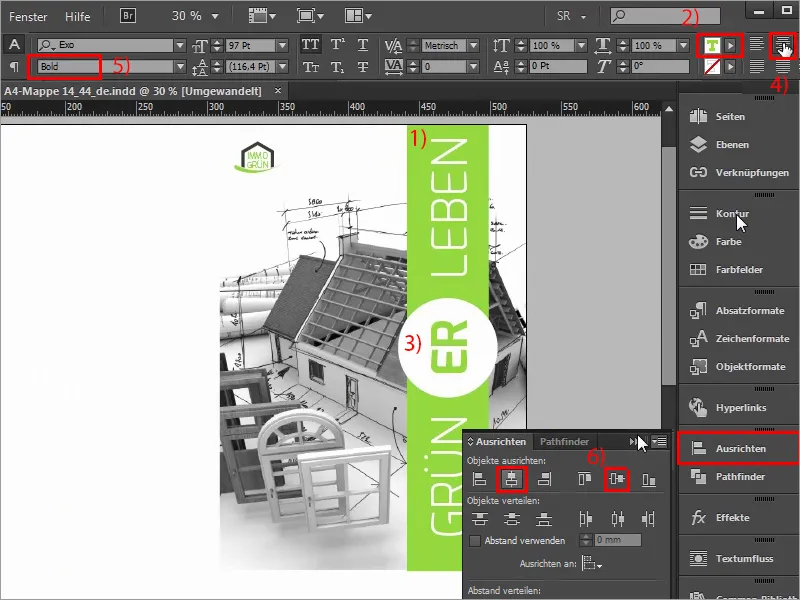 InDesign: Create presentation folder with relief varnish