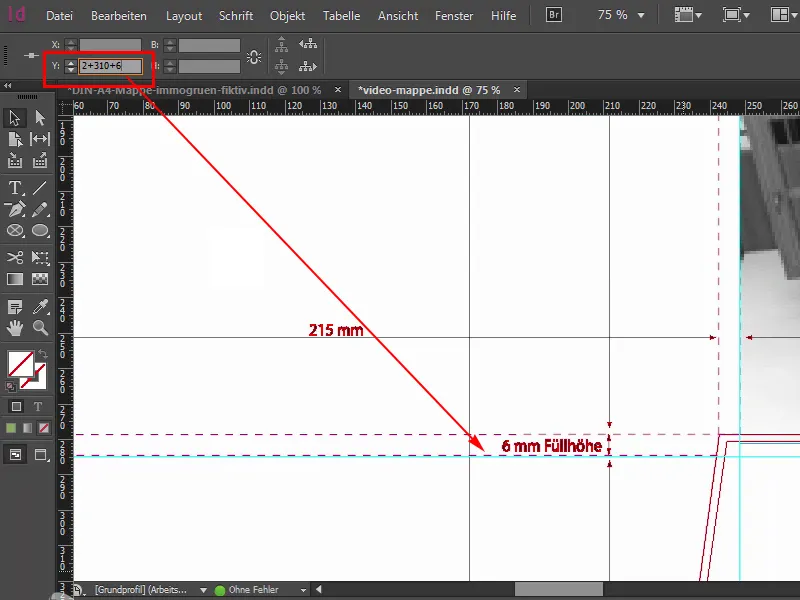 InDesign: Create presentation folder with relief varnish