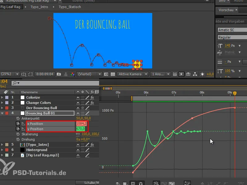 Animace snadno udělána: Skákající míč - Squash a Stretch
