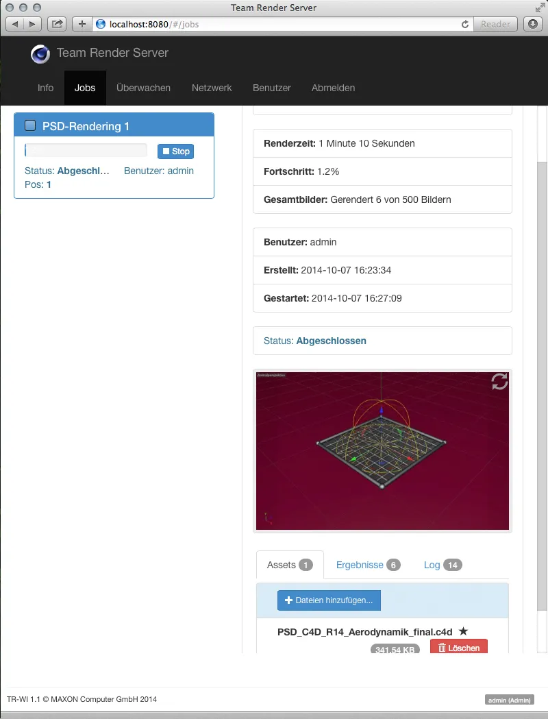 New in Release 16 - Team Render Server