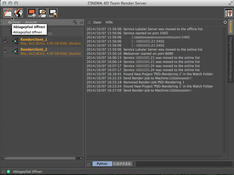 New in Release 16 - Team Render Server
