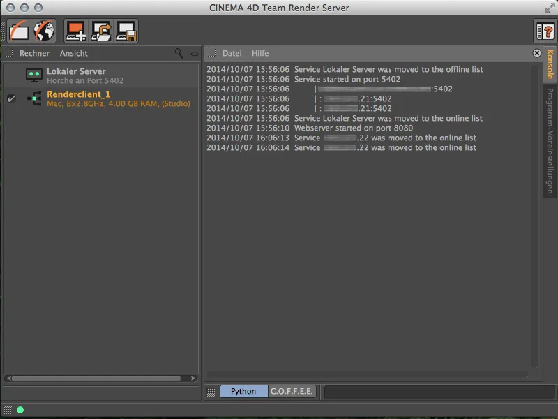 Neu in Release 16 - Team Render Server